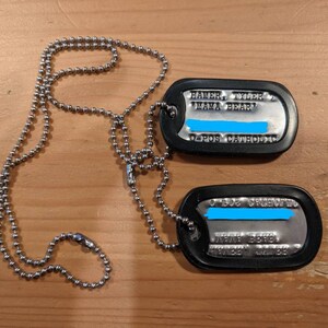 Notched Dog Tags Genuine Military Issue Stainless Steel Personalized ...