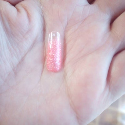 Pink Glitter Polish My Pinky Finger Vegan Nail Polish - Etsy