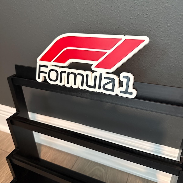 Formula 1 Racing Logo Sign – 3D Printed Wall Decor With Hanger Holes ...