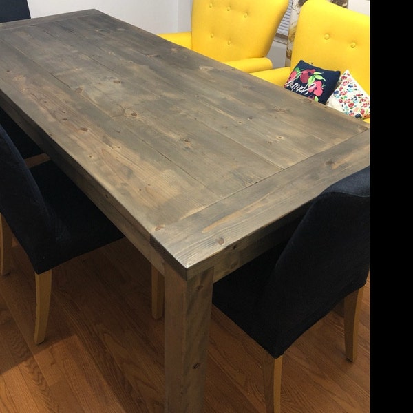 Rustic Farmhouse Dining Table, Dining Room Set, Dining Room Set ...