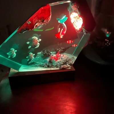 Dragon GOT Resin Night Light, Fire Dragon and Ice Dragon Lamp, 3D ...