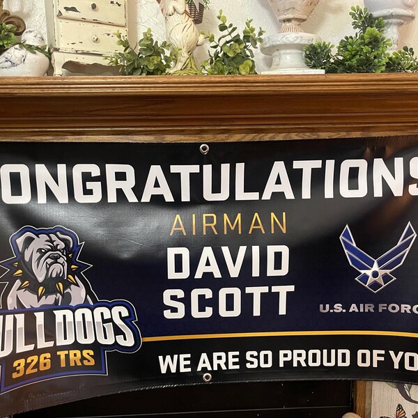 326 TRS Bulldogs Air Force Graduation Banner - Etsy