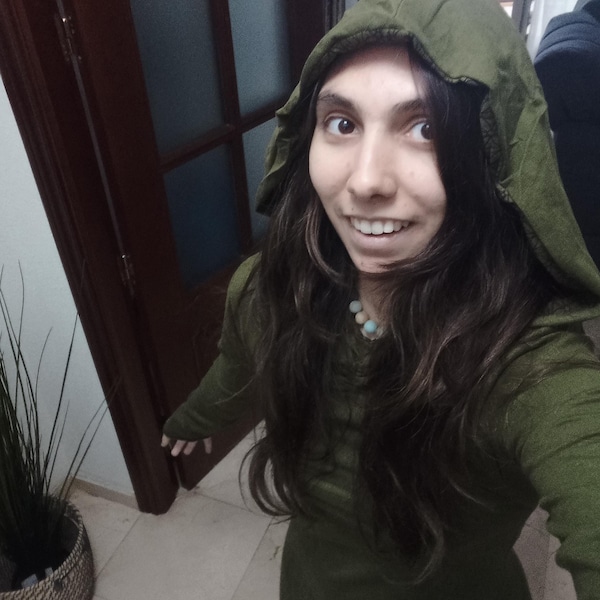 Enchanted Elven Cloak Pixie Cape Fairy Costume Forest Green Cloak ...