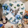 Open Heart Cemetery Wreath, Red White Wreath, Sympathy Wreath ...
