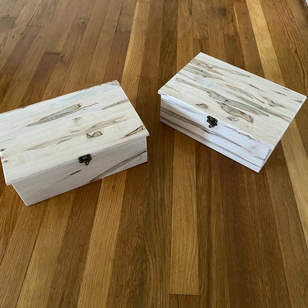 Unfinished Wood Box 12x8x4, Unfinished Memory Box, Cherry Box, Mahogany ...