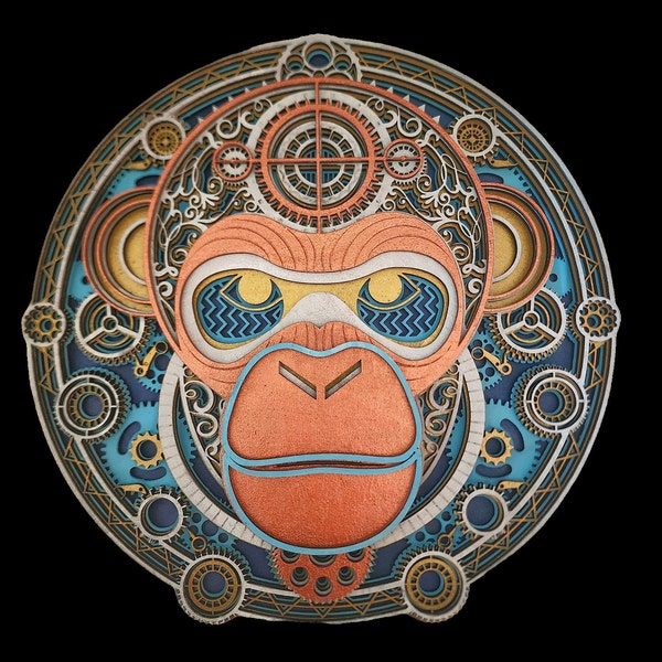 Digital Files Multilayered River Mandala Mirror, Layered Wall Art ...