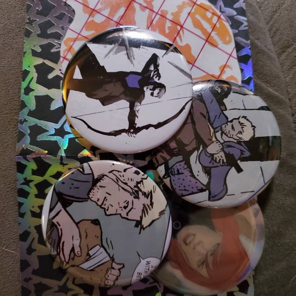 Hawkeye/clint Barton Comic Book Button 3 Pack - Etsy