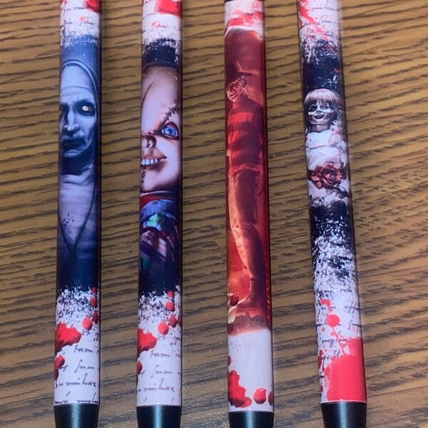 Halloween Pen Wrap Bundle, Wraps Waterslide Pen Wraps, Horror Pen Wrap ...