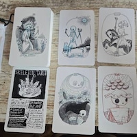 The Skeleton Tarot Deck, Indie Tarot, Hand Drawn Tarot, Christmas ...
