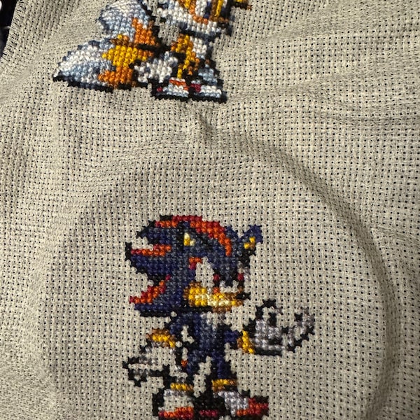 Sonic the Hedgehog Cross Stitch Pattern PDF | Sonic, Tails, Knuckles, Amy Rose, Shadow | Cartoon ...