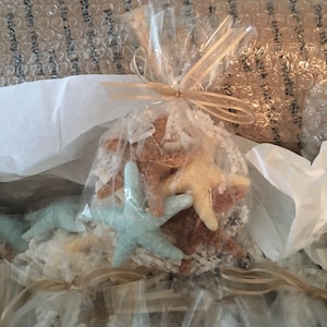 Starfish Soap Set of 5 Seastar Soap Seashell Soap Beach Soap Ocean Soap ...