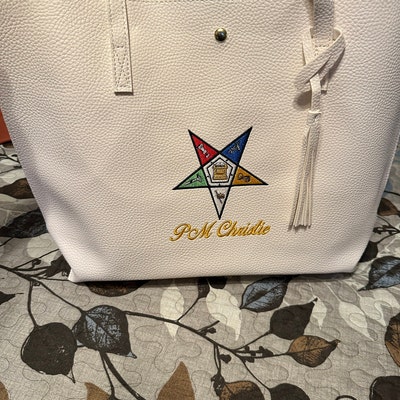 OES Order of the Eastern Star Personalized Tote Bag altar Pentagon ...