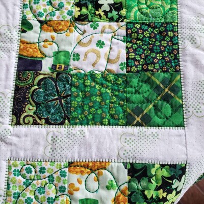 St Patricks Quilt Block Machine Embroidery Design. Saint Patrick Quilt ...