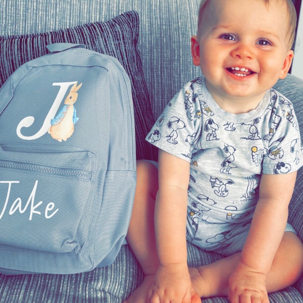 Personalised Peter Rabbit Children's Backpack Mini Rucksack Backpack ...