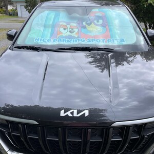 Bluey Auto Sunshade Car, Cartoon Car Sunshade, Bluey Car Sunshade ...
