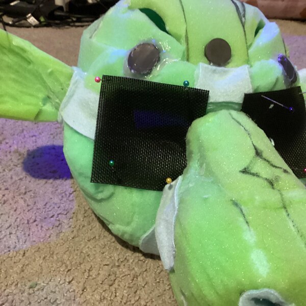 Black Mesh Fabric, Mask Eye Covers, Costume Eye Blackout Mesh, See ...