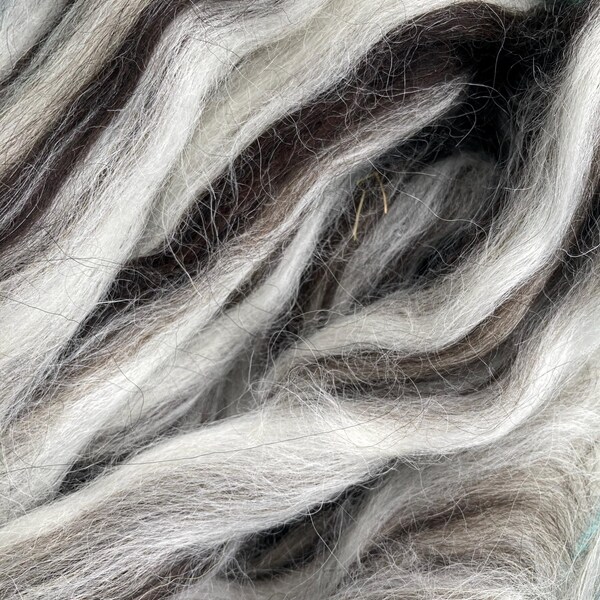 Shetland Moorit Wool Top Roving - Undyed Spinning & Felting Fiber / 1oz ...