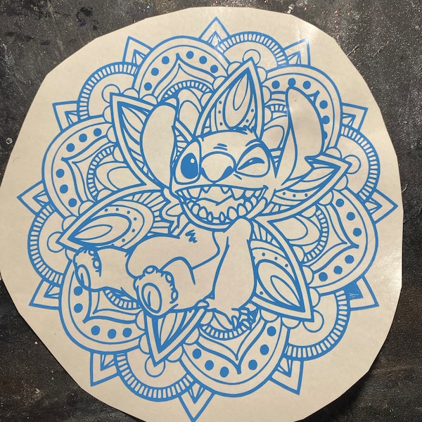 Stitch Mandala, Zendala, Lilo and Stitch, Coloring Page, Decal, Svg ...
