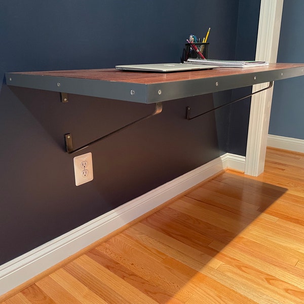 Floating Desk/bench/shelf Bracket, Wall Mounted Consul Table, Custom ...