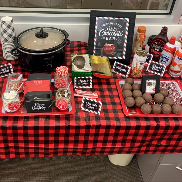 Hot Chocolate Bar Printable Kit, Hot Chocolate Party, Hot Chocolate Bar ...