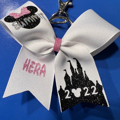 Summit Keychain Bow Cheer Bow Key Chain Summit Key Chain Cheerleading ...