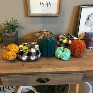 PDF Crochet Pattern for THREE Rustic Pumpkins - Etsy
