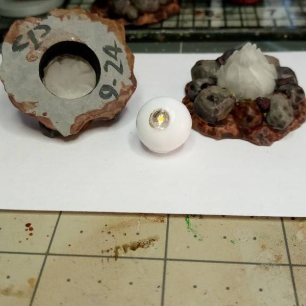 Column With Torch, LED Fantasy Miniatures, Light Effect, Dnd, TTRPG ...