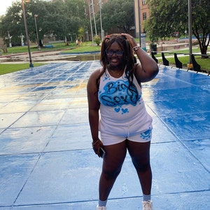 Custom Personalized Airbrush Name Shorts White Beater Set /freaknik ...