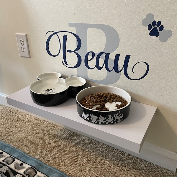 Personalized Dog Wall Decal - Dog Name Sticker - Dog Name Sign - Custom ...