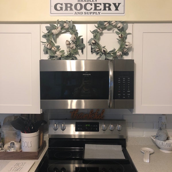 Grocery & Supply Sign, Personalized Shop Owner Name Sign, Mercantile ...