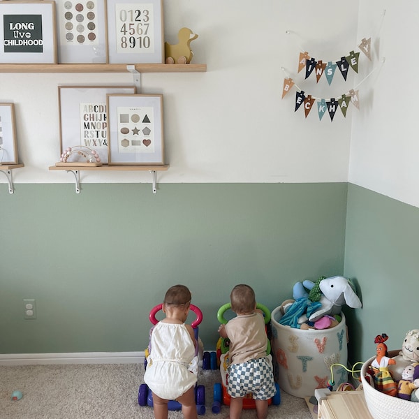 Set of Educational Posters, 8 Homeschool Prints, Montessori Classroom ...