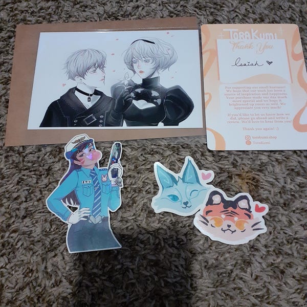 Taiyaki Dessert • Tanghulu Strawberries • 5 X 7 • Sticker Sheet ...