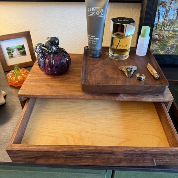 Handcrafted Cypress and Mahogany Wood Drawer - Single Drawer Box - Wood ...