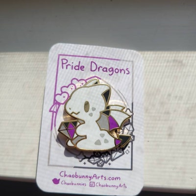 Ace Pride Dragon Enamel Pin - Etsy