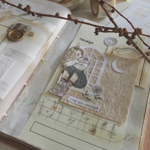 Cottagecore Themed Aesthetic Tumblr Journal Printable Image Stickers ...