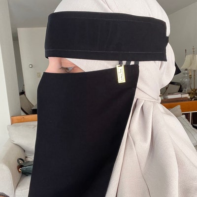 Saudi Style Niqab, Niqab, Niqab Veil, With Nose String, Bedoon Essm ...