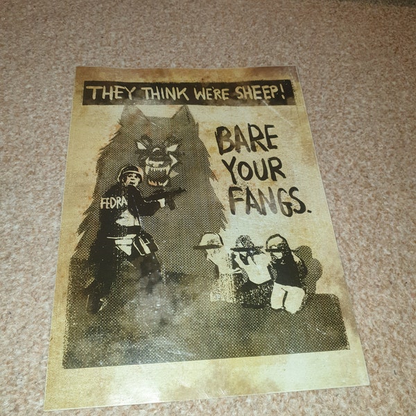 WOLVES FLYER W.L.F the Last of Us Part II, Fanmade - Etsy