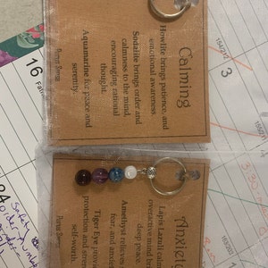 PERSONALISED Crystal Keyring. Custom Crystal Keyring. Healing Crystals ...