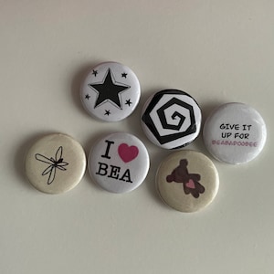 Beabadoobee Inspired Pin Set 1 Pinback Buttons Comes With Freebies ...