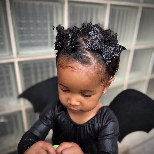 Sprinkles Pigtail Bows - Etsy