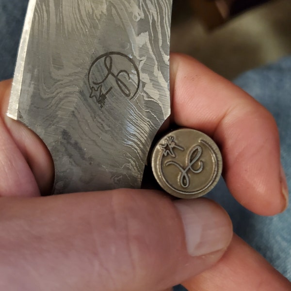 Custom Knife Makers Mark Stamp Makers Mark Knife Stamp Blacksmith Stamp ...