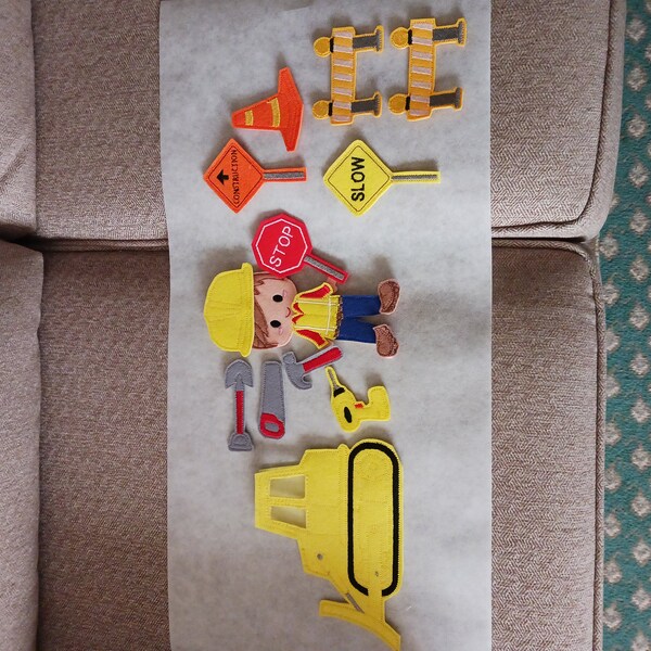 5x7 HOOP ONLY - ITH Digital Embroidery Design - 5x7 Felt Dress up ...