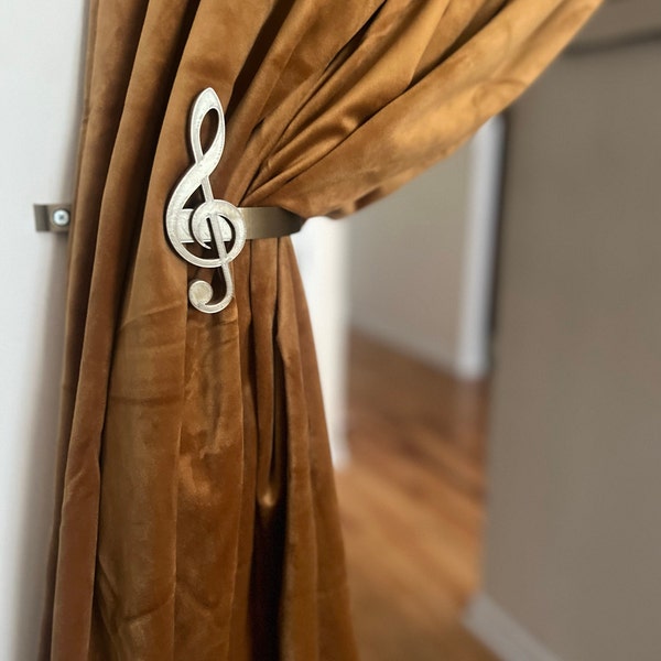 Replaceable Treble Clef Shape Curtain Holdbacks/tiebacks 3D Printed ...