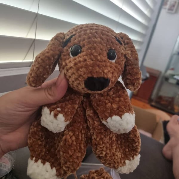 PDF Crochet Pattern Snuggle Dog Mango DIY Amigurumi Kids Baby ...