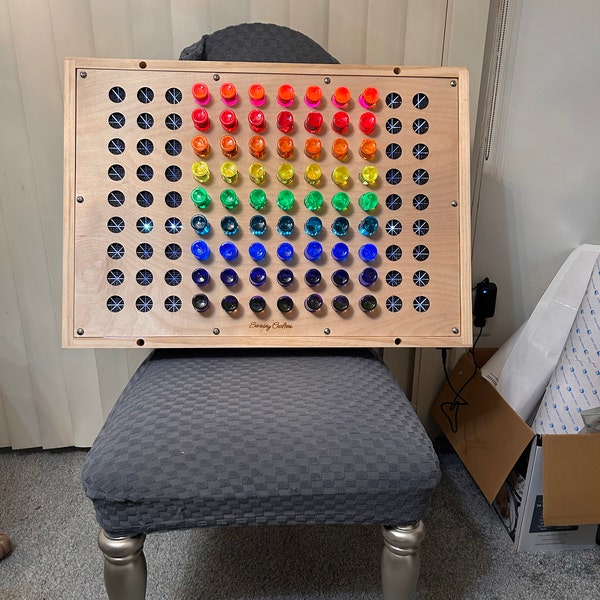 Giant Sensory Light Pegboard for Kids & Adults – LED Wall Light Toy for ...