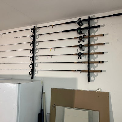 12 Fishing Rod Holder Vertical Console Boat Wall Rack Bungee - Etsy