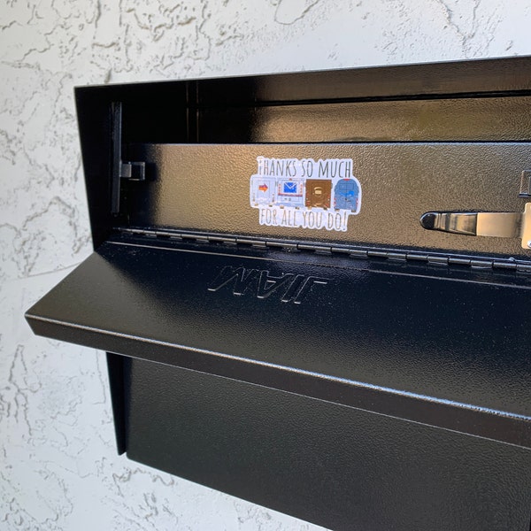 Thank You Mailbox Decal, Mailman Sticker, Mailbox Sticker, Mailbox ...