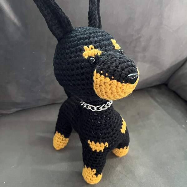Crochet Dog Pattern, Crochet Doberman Pattern, Amigurumi Puppy Pattern ...
