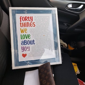 100 REASONS We Love You Personalized 100 Things We Love About - Etsy