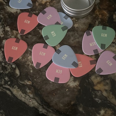 Personalised Colour Guitar Plectrums - Etsy